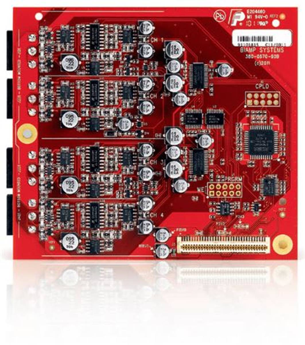 Biamp 4 kanal mik/linje ut for EX-MOD - Viratech
